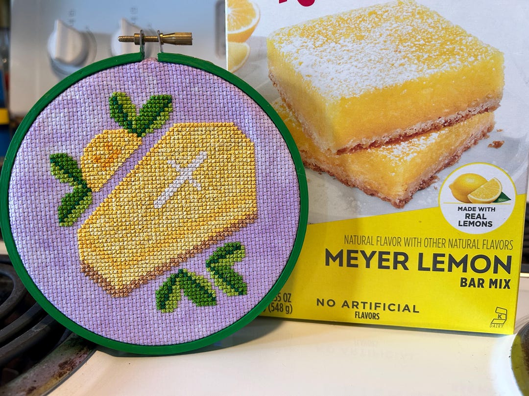 Spooky Lemon Bar Cross Stitch Pattern PDF - Instant Digital Download ...