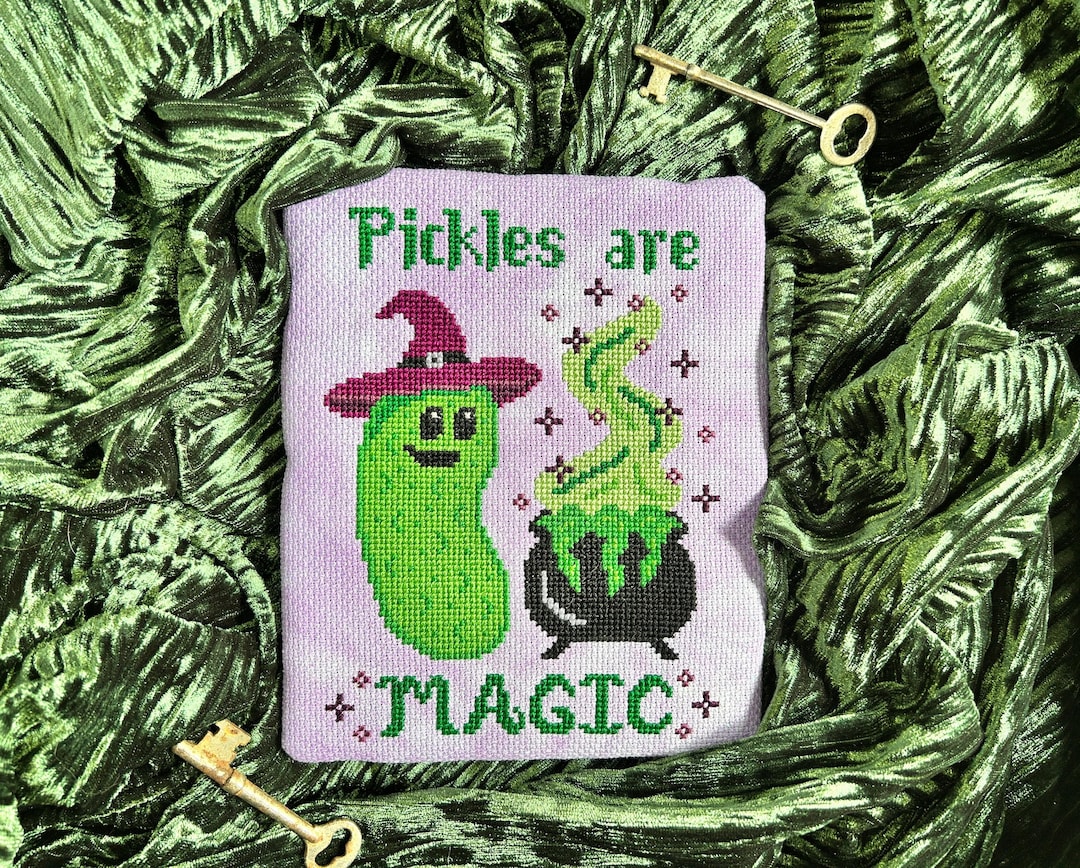 Pickles Are Magic Cross Stitch Pattern - Digital PDF - Pickle Lover ...