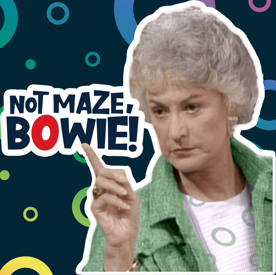 Phish "david Bowie" X Golden Girls Dorothy Sticker - Etsy