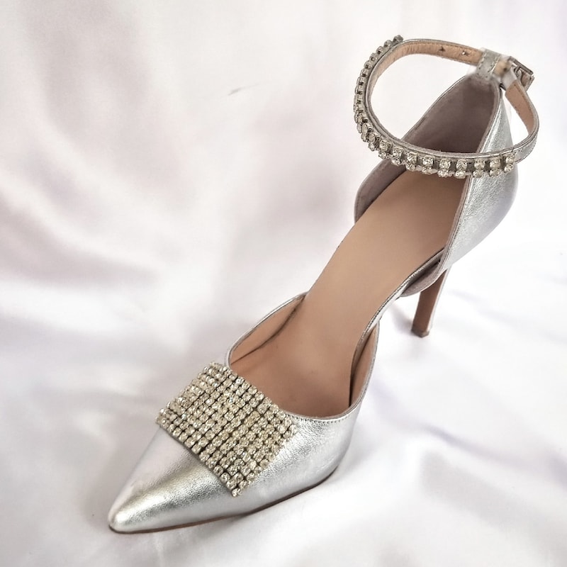 Silver Wedding Shoes - Etsy