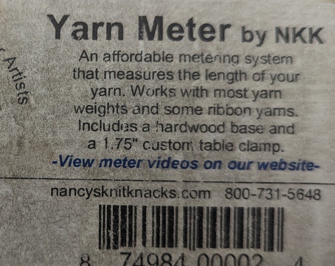 Yarn Meter by NKK (nancy's Knit Knacks) Metering System With ...
