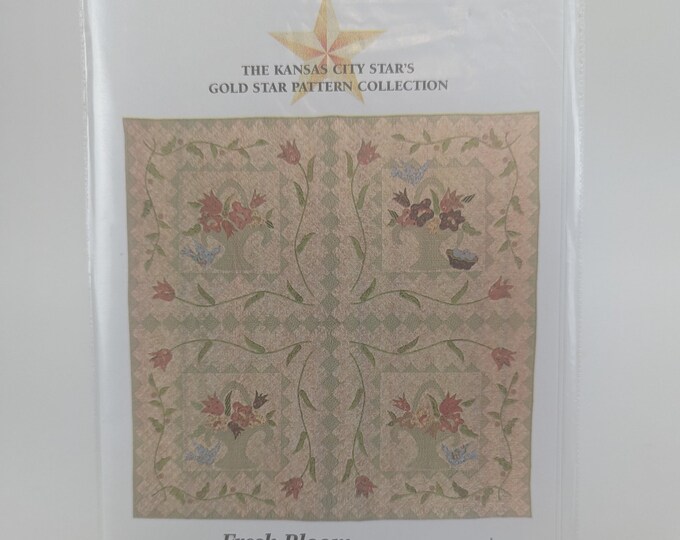 Fresh Bloom Quilt Pattern From the Kansas City Star's Gold Star Pattern ...