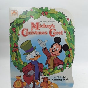 mickey's christmas carol coloring book
