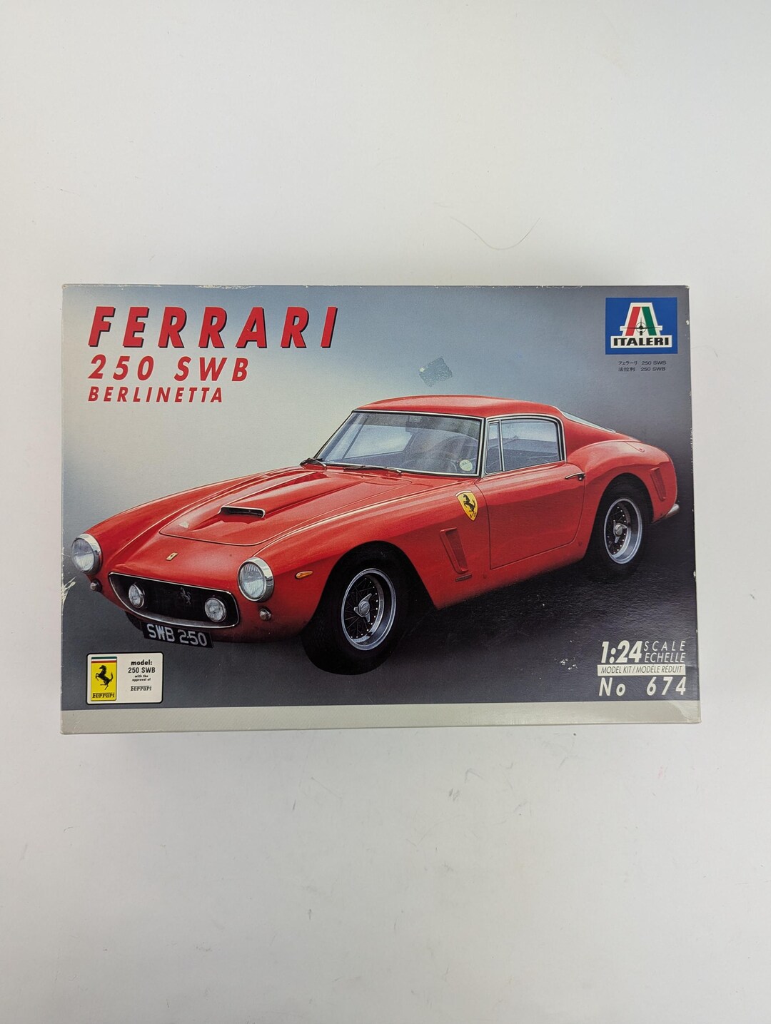Open Box Italeri Ferrari 250 SWB Berlinetta 1:24 Scale Model Kit 674 ...