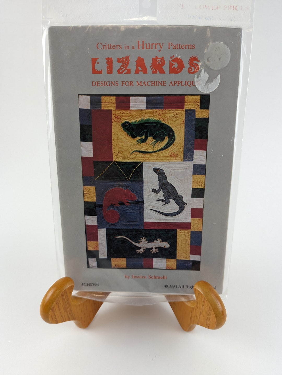 Critters in a Hurry Quilt Pattern CH0794 Lizards Machine Applique by ...