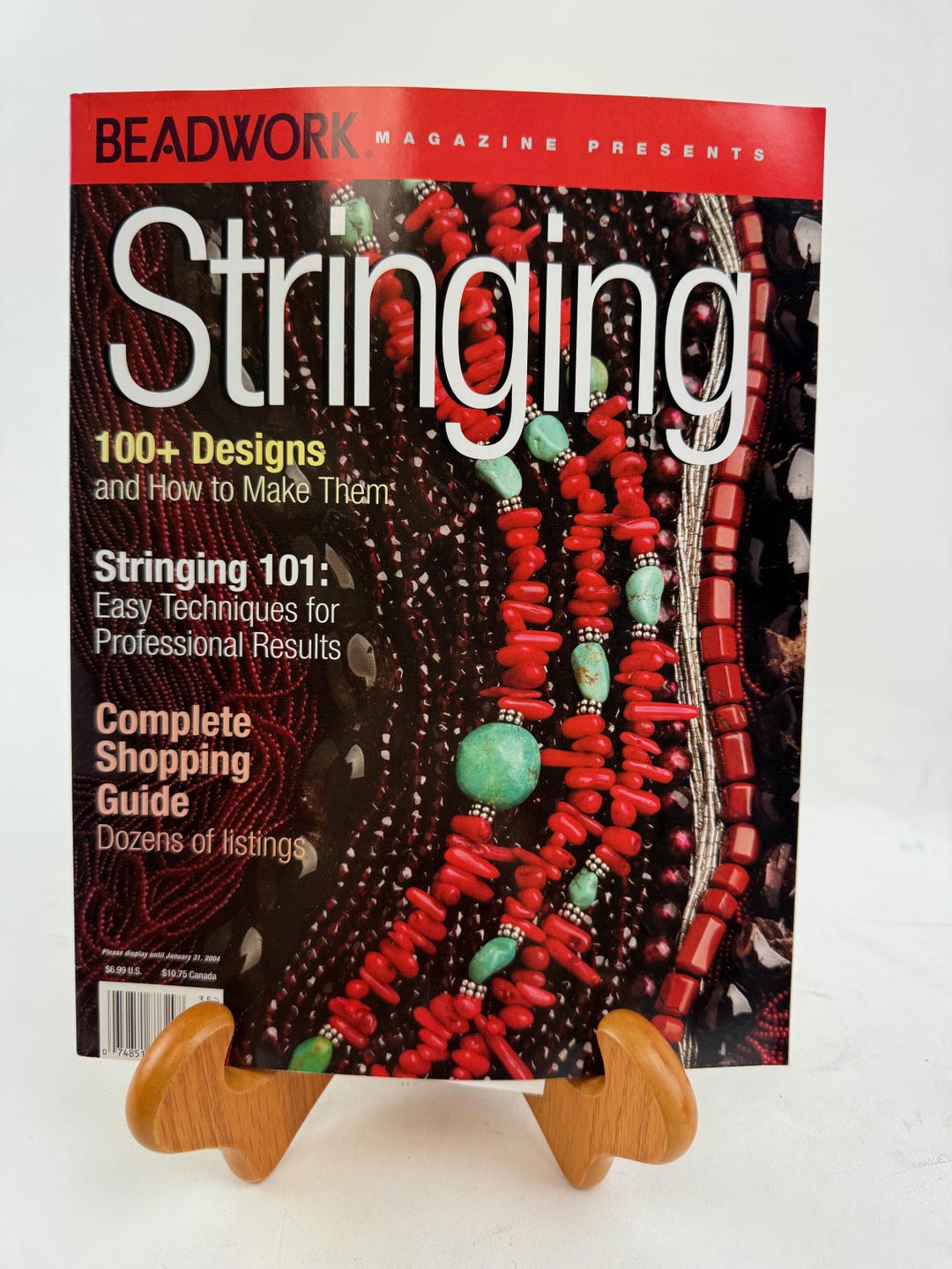 Beadwork Magazine Stringing 100+ Designs 2004 (A) - Etsy