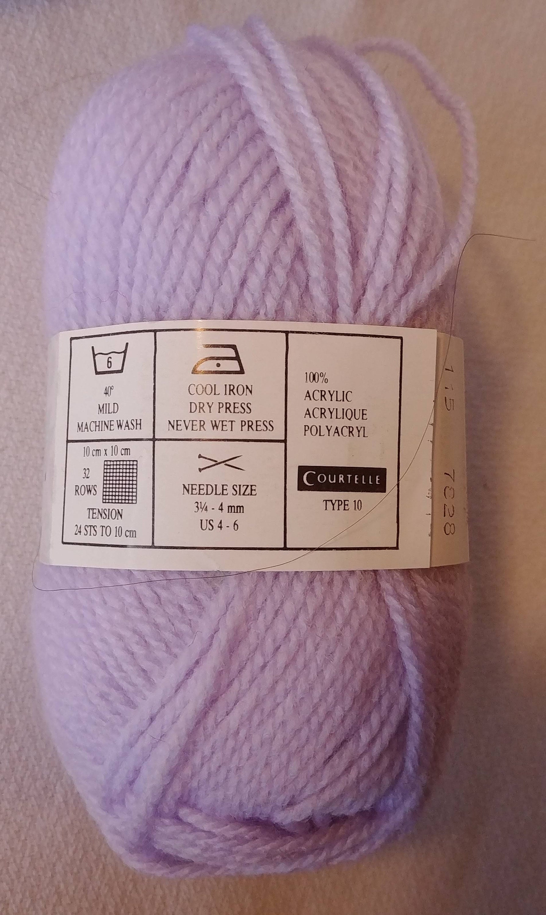 New Old Stock Lot of 4 Courtelle Double Knit Suitable for Babies Yarn ...