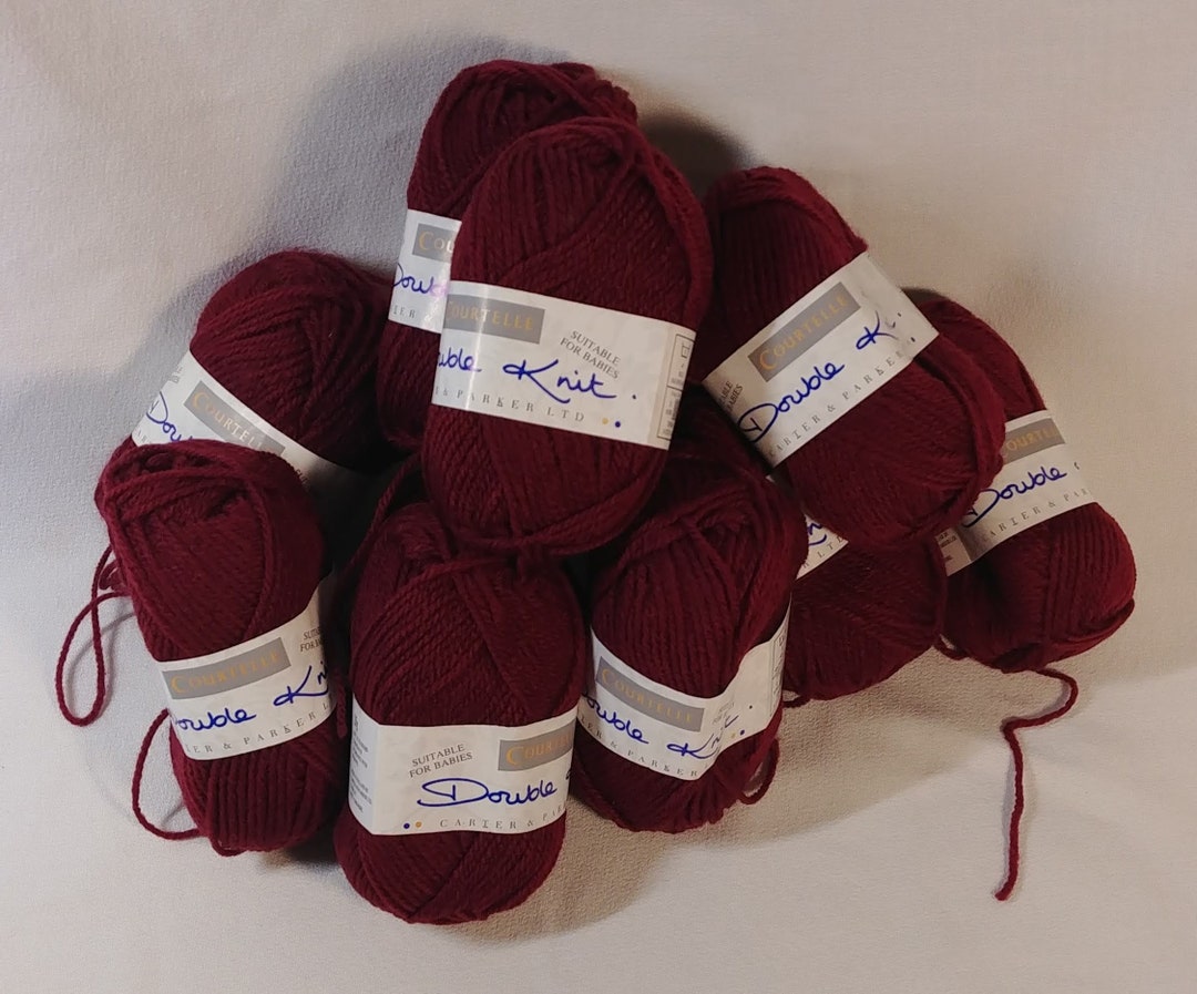 New Old Stock Lot of 5 Courtelle Double Knit Suitable for Babies Yarn ...