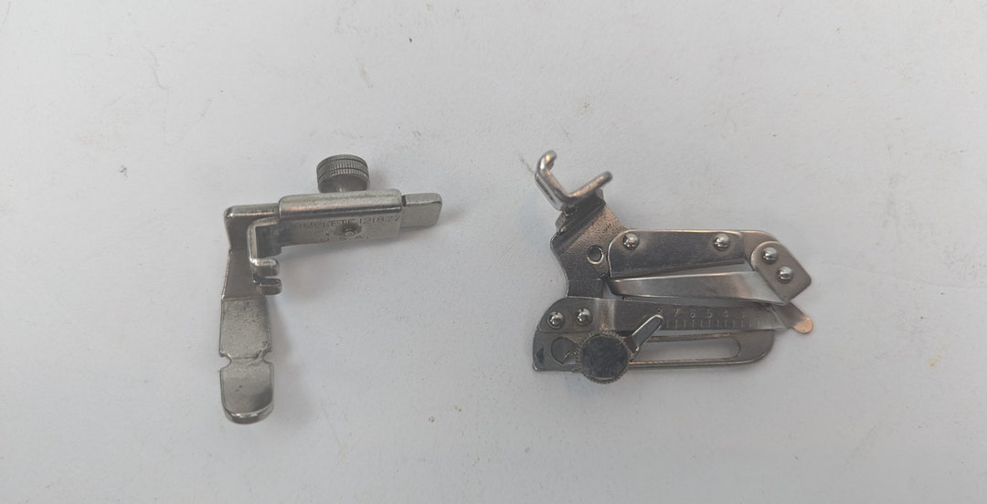 Lot of 2 Singer Sewing Machine Feet 1 Wide Zipper Foot 121877 and 1 ...