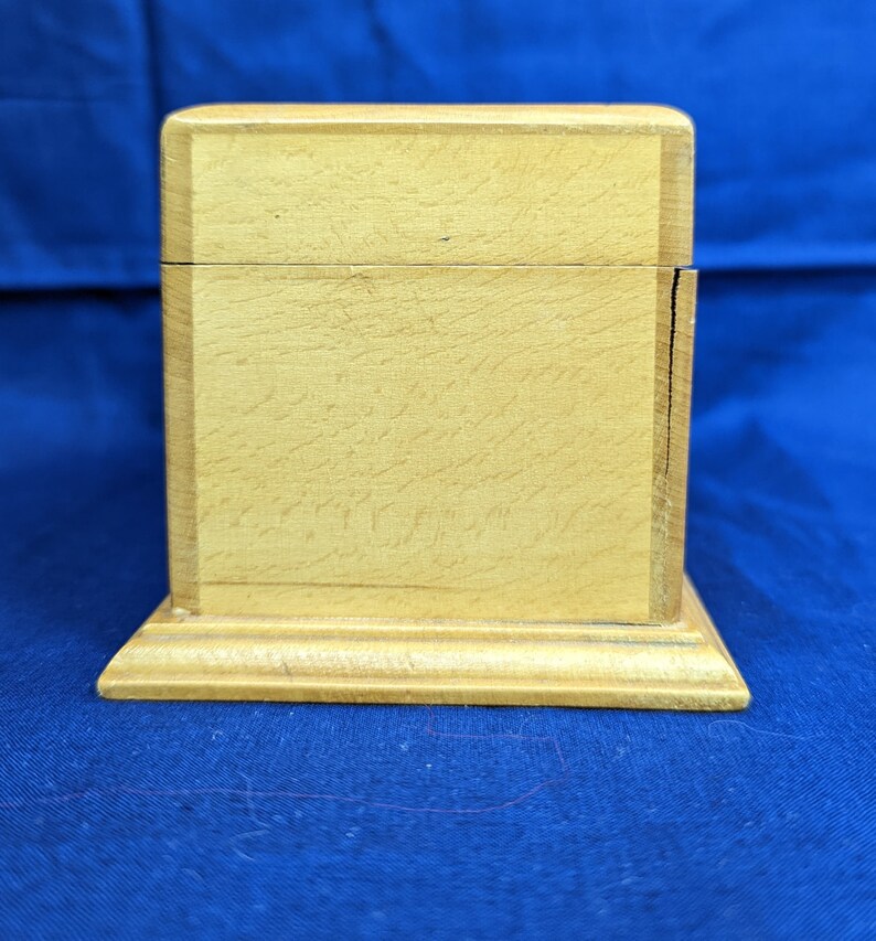 Vintage Clark's ONT Spool Cotton Thread Wooden Box With Floral Design ...