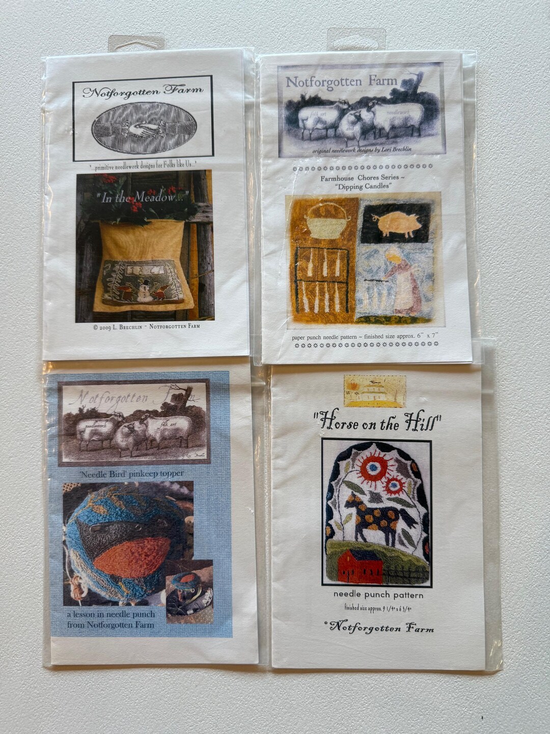 Notforgotten Farm Needlepunch Patterns, Set of 4 - Etsy