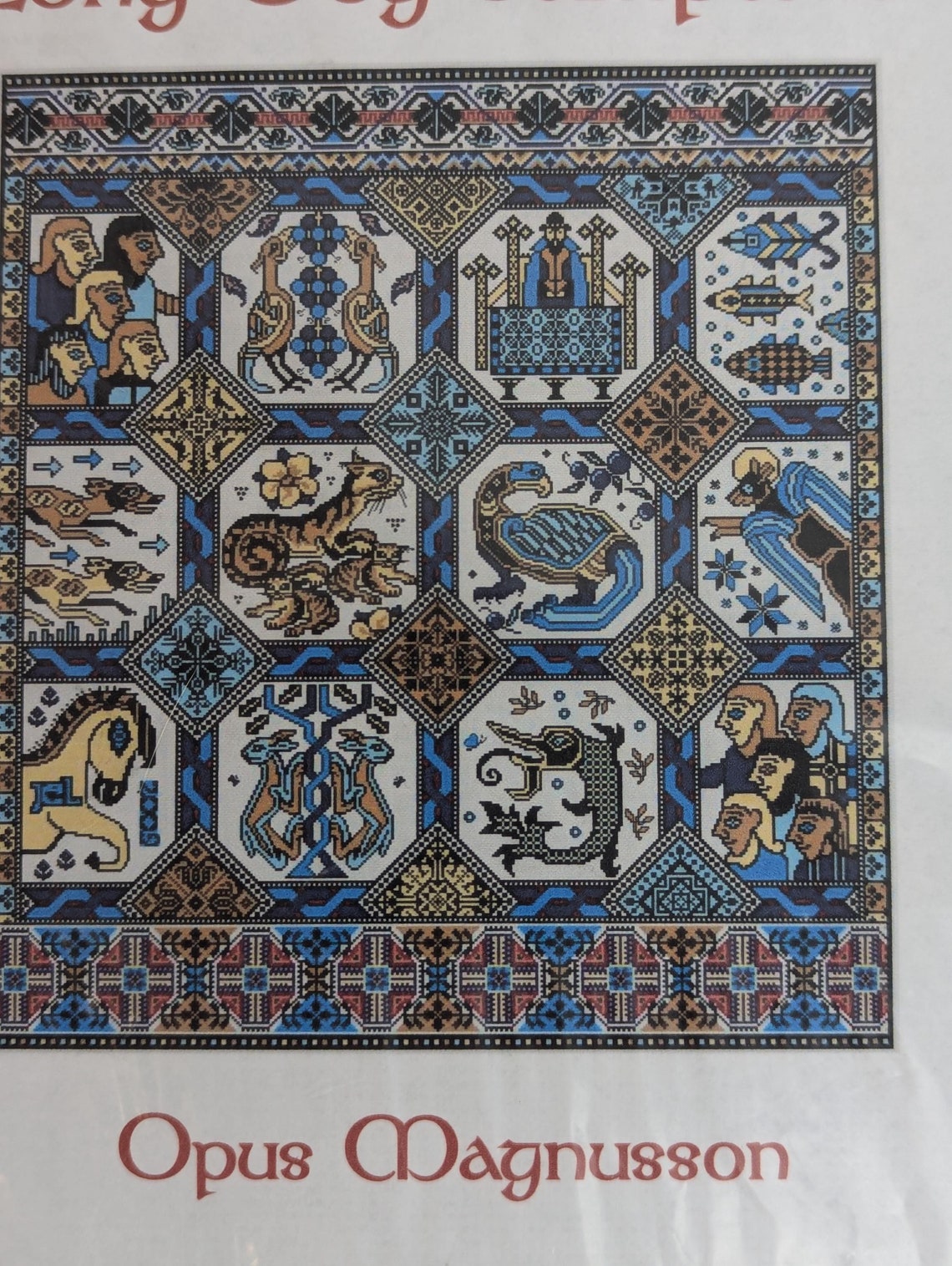 Long Dog Samplers Opus Magnusson Cross Stitch Pattern Stitch Count ...