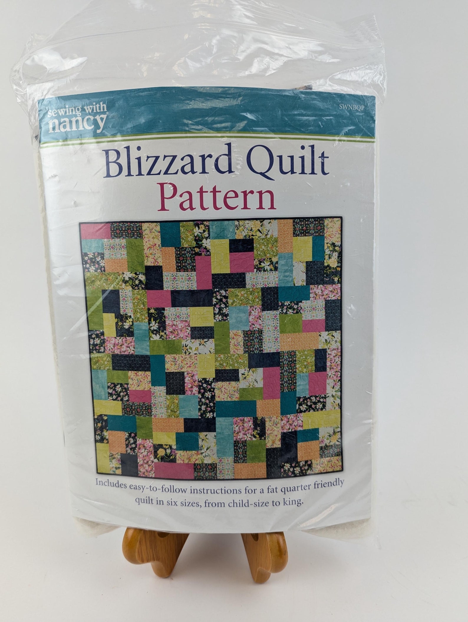 Sewing With Nancy Blizzard Quilt Pattern SWNBQP Instruction Fat Quarter ...