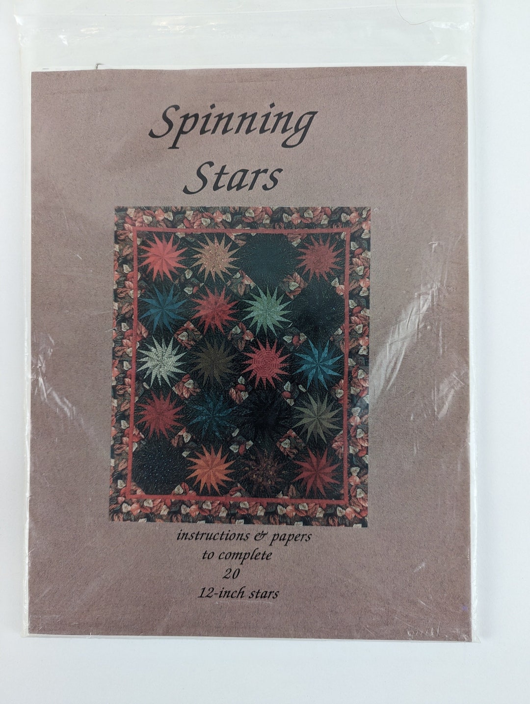 Spinning Stars Quilt Pattern Instructions and Papers to Complete 20 12 ...