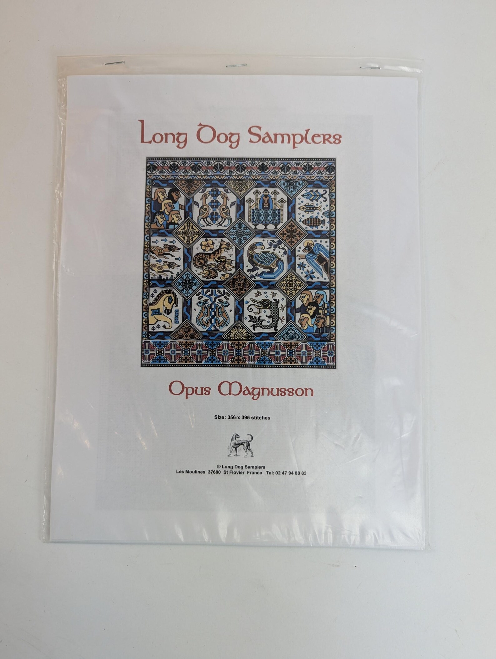 Long Dog Samplers Opus Magnusson Cross Stitch Pattern Stitch Count ...