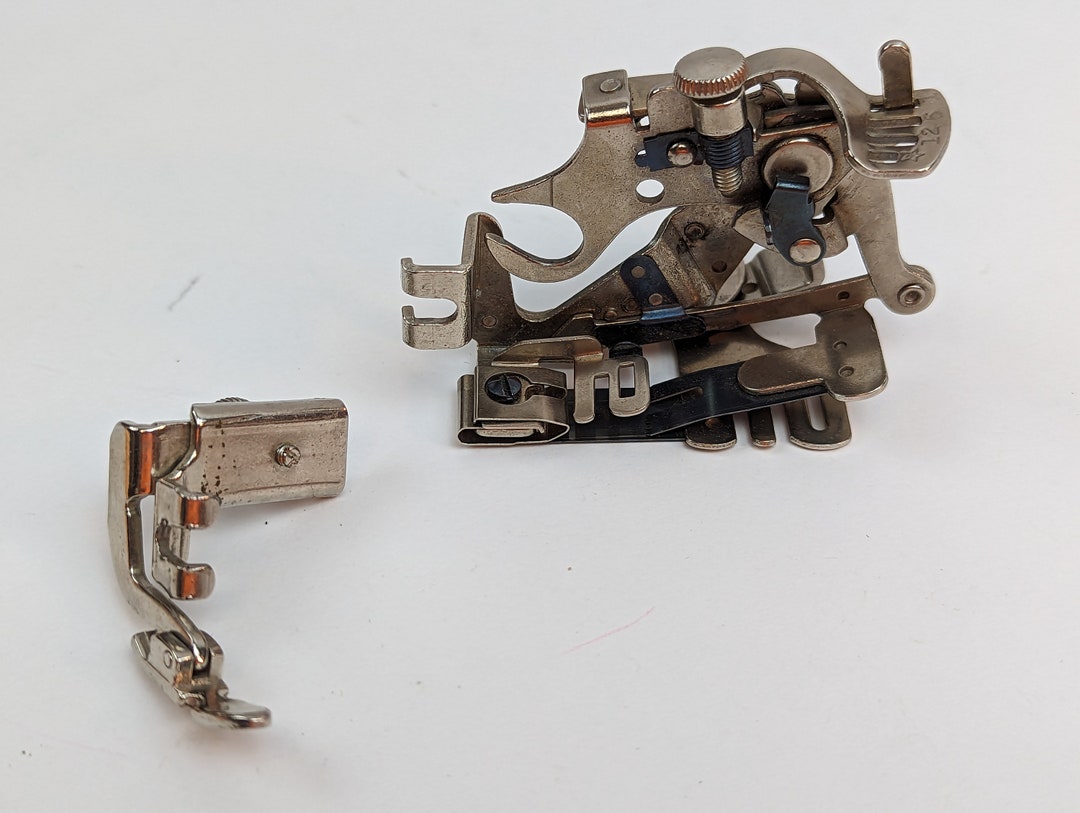 Lot of 2 Sewing Machine Parts/feet 1 Adjustable Ruffler/gathering Foot ...