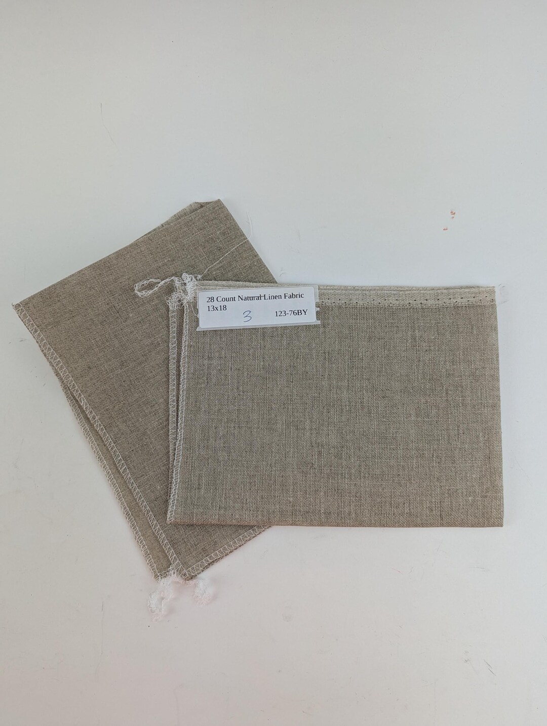 28 Count Natural Linen Cross Stitch Fabric 123-76BY 123 Stitch 2 Pieces ...