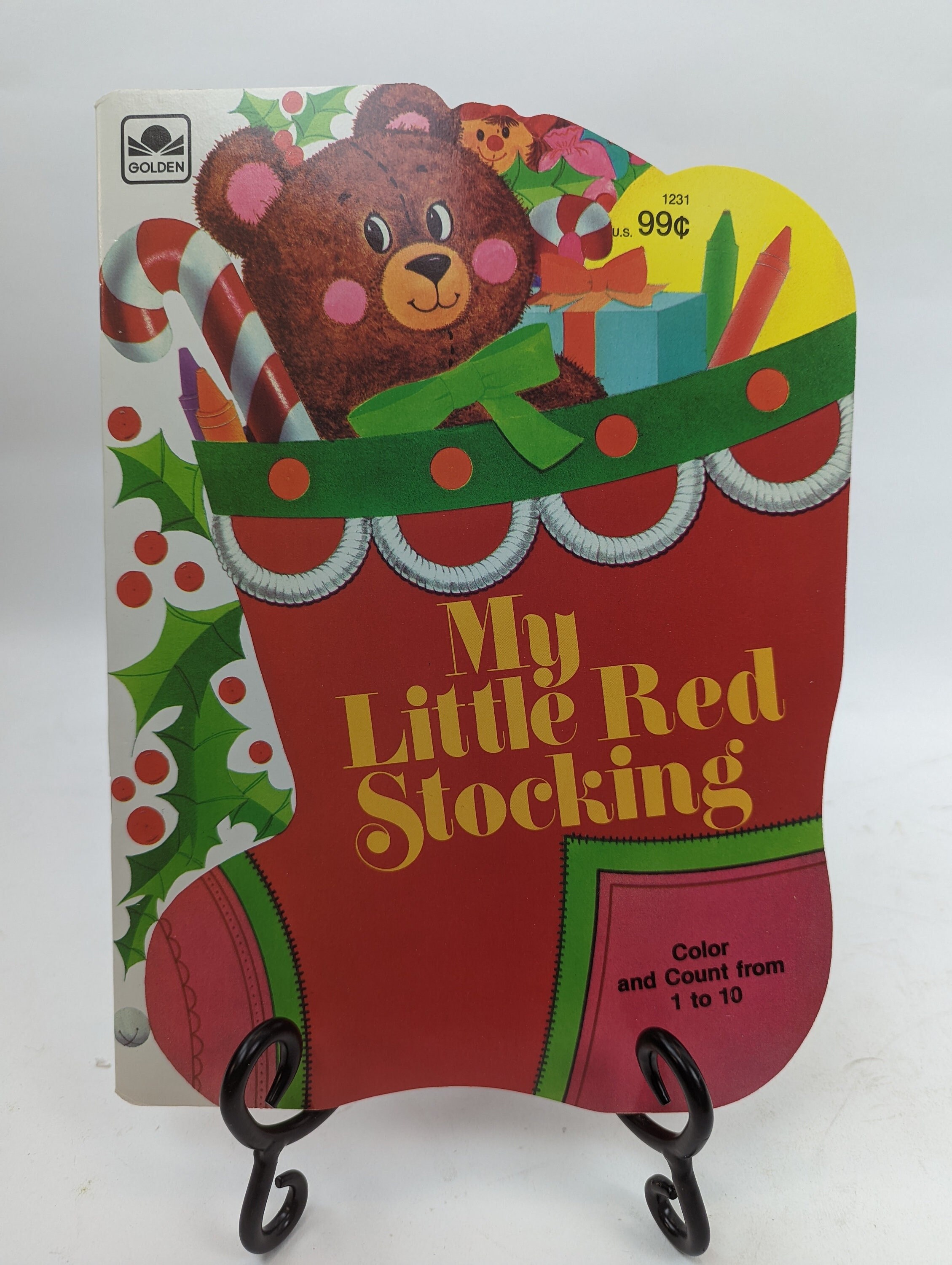 Golden Book - My Little Red Stocking Color and Count From 1 to 10 ...