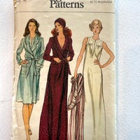 Vogue Patterns 7686 - Misses' Dress and Scarf - Size 14 - Uncut - Etsy