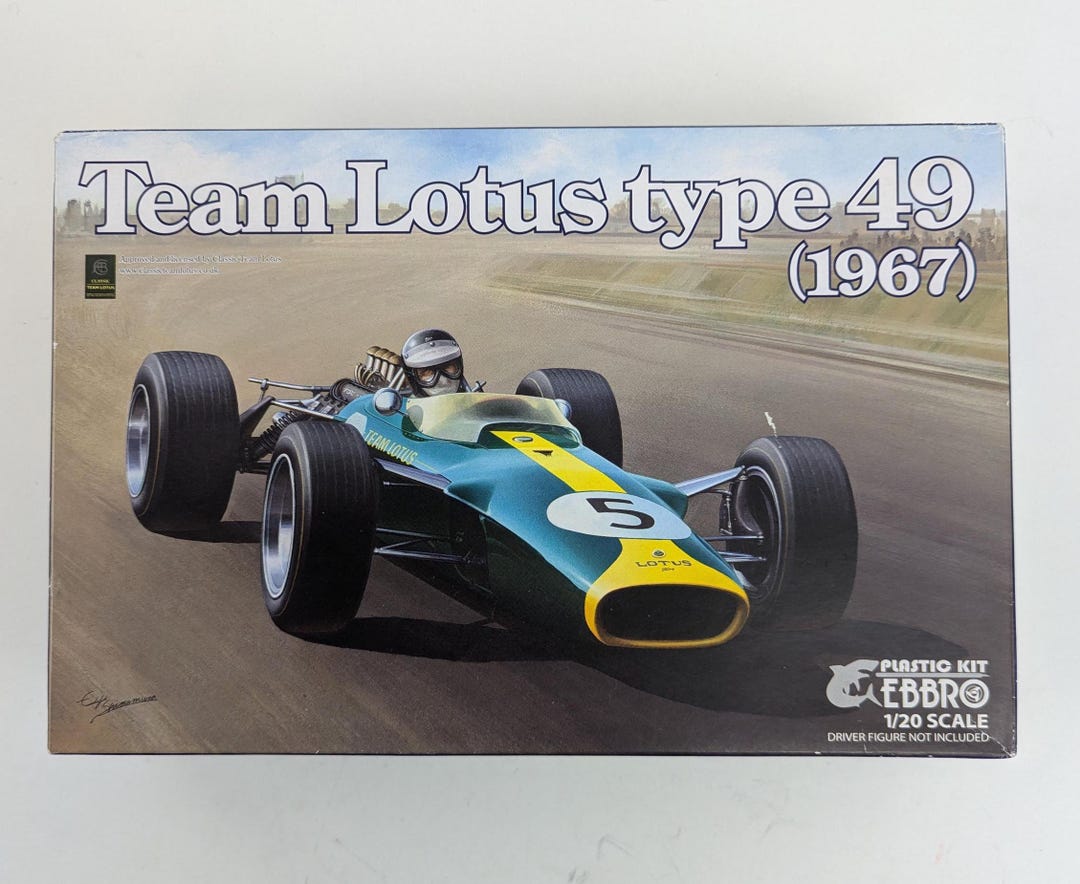 New Complete Ebbro 1/20 Scale Model of Team Lotus Type 49 1967 Kit EMSF ...