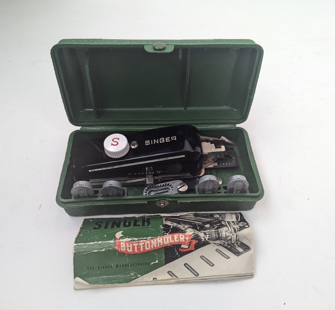 Singer Buttonholer 160506 With Templates Made in USA (box T) - Etsy