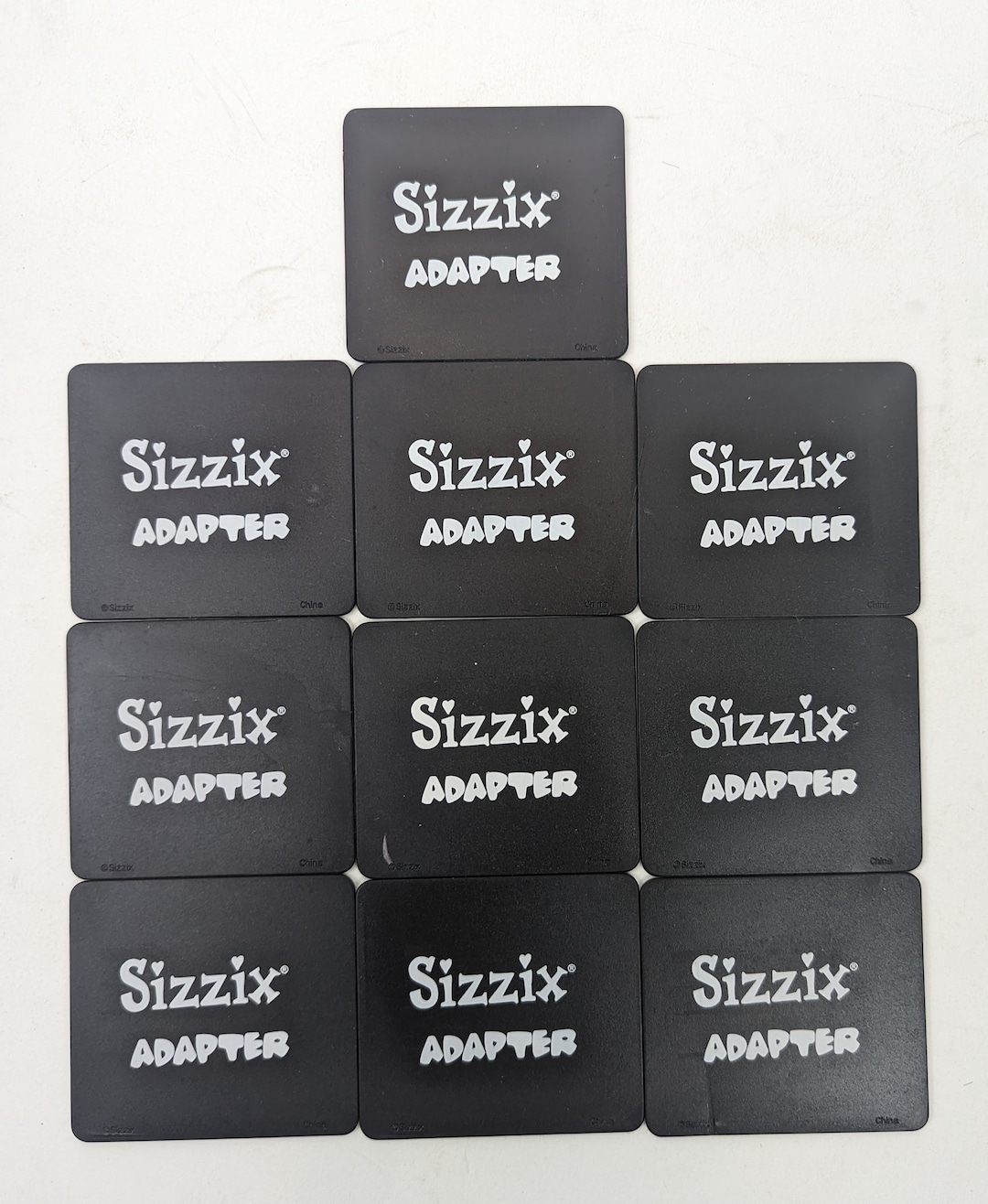 Lot of 10 Sizzix Adapters to Use Wafer Thin Metal Etched 2x2 Sizzlets ...