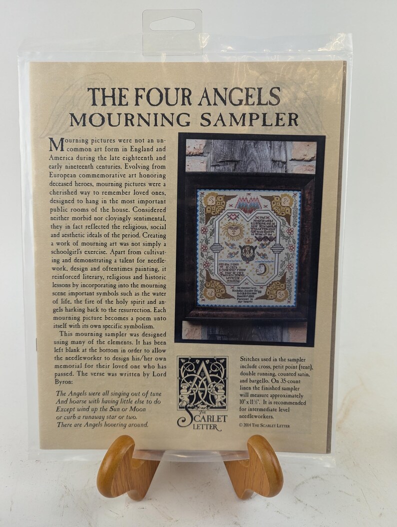 The Scarlet Letter Cross Stitch Pattern the Four Angels Mourning ...