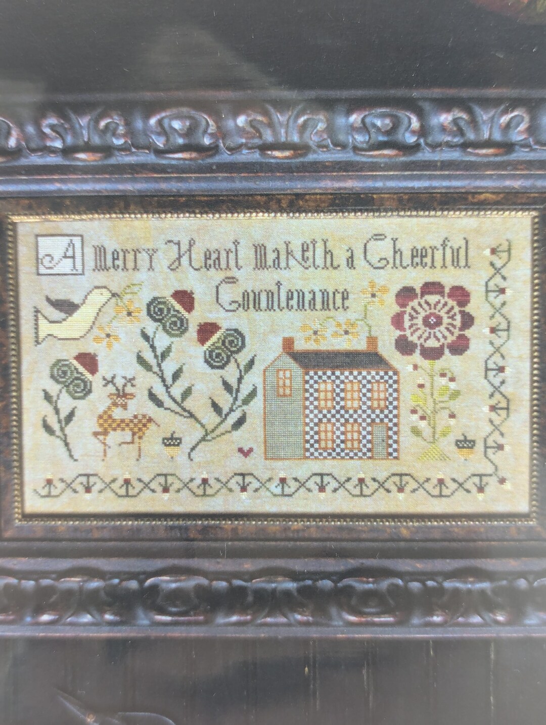 Plum Street Samplers A Merry Hart Cross Stitch Pattern 2015 Original ...
