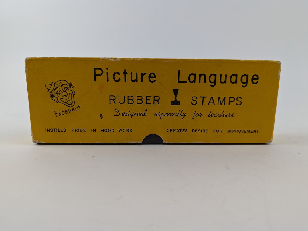 Vintage Picture Language Rubber Stamps Designed for Teachers Instills ...