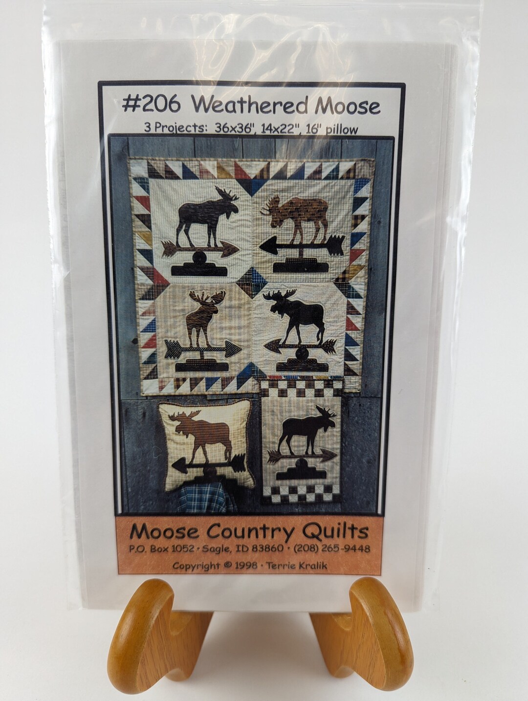 Weathered Moose Quilt Pattern 206 3 Projects From Moose Country Quilts ...