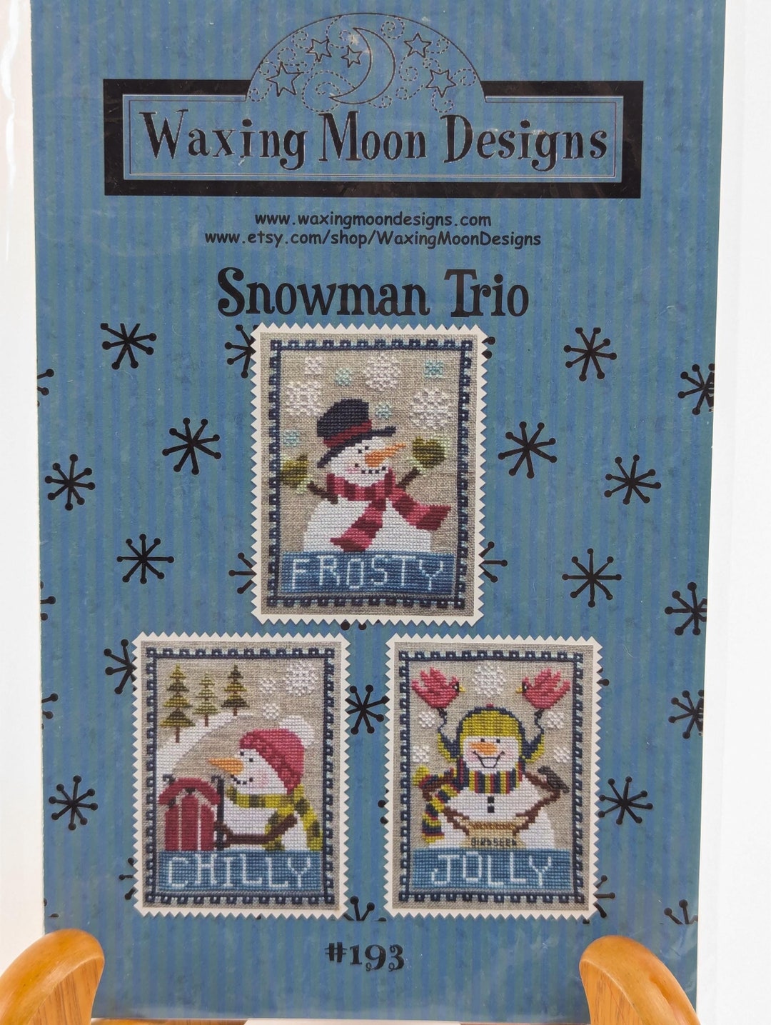 Waxing Moon Designs Snowman Trio 193 Cross Stitch Pattern 2020 28 Count ...
