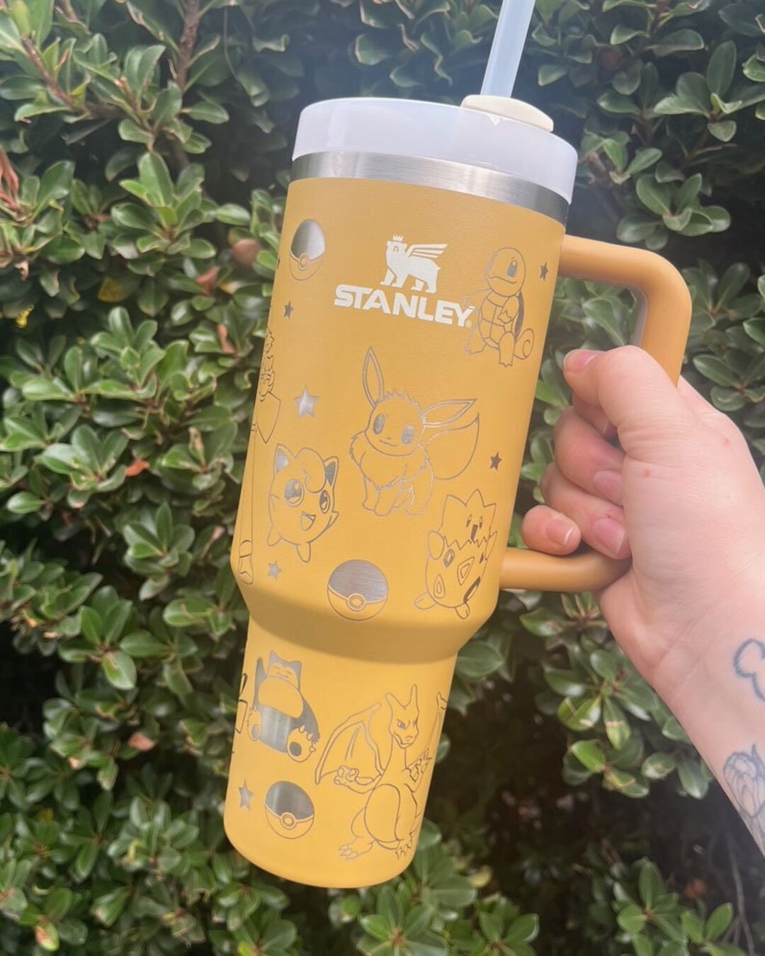 Pokémon 40 Ounce Laser Engraved Stanley Tumbler - Etsy