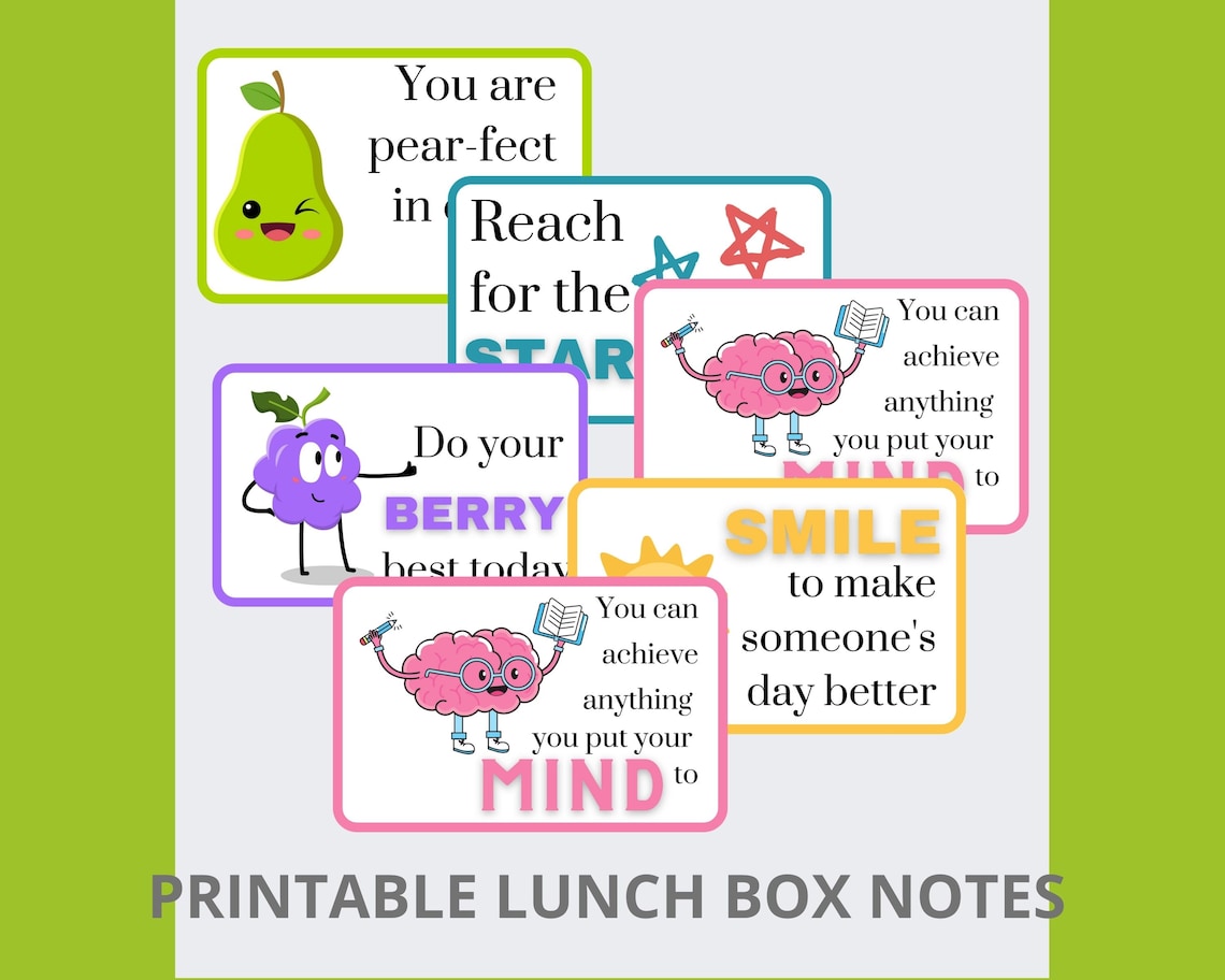 80+ Lunch Box Notes for Kids, Positive Affirmations for Kids, Joke ...