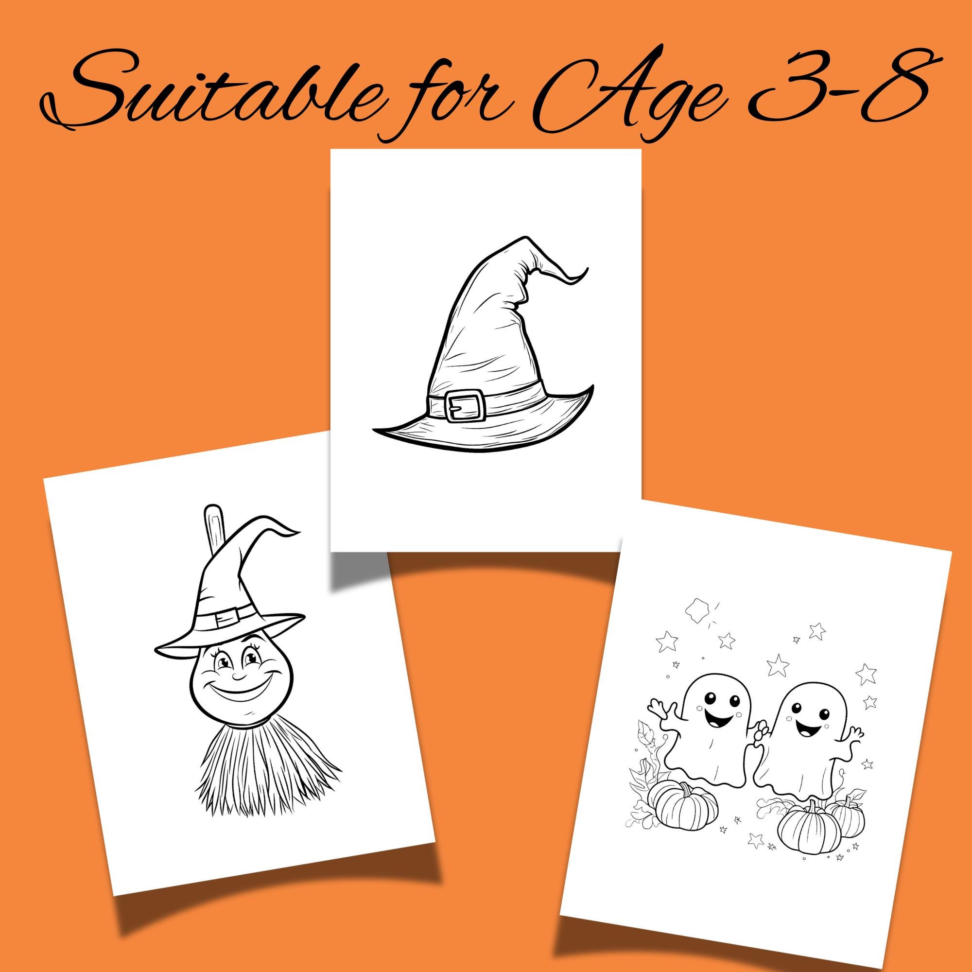 Halloween Coloring Pages for Kids Printable PDF Halloween Coloring Book ...