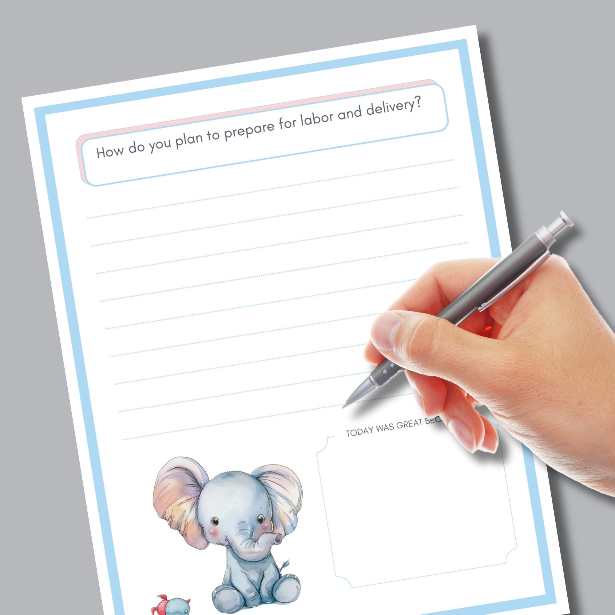 Pregnancy Journal Printable PDF Expectant Mother Gift Pregnancy Diary ...