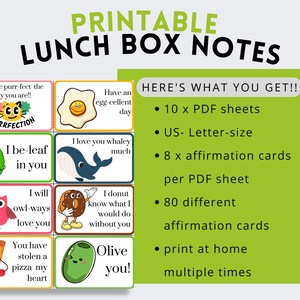 80+ Lunch Box Notes for Kids, Positive Affirmations for Kids, Joke ...