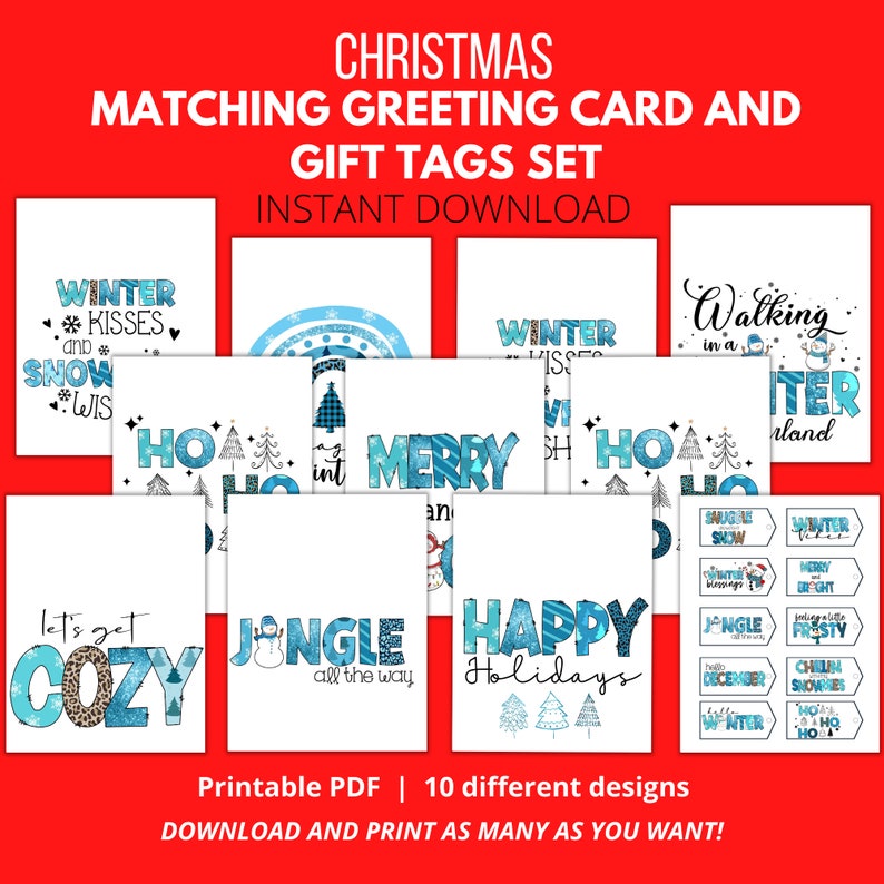 Christmas Printable Gift Tags Christmas Gift Labels Christmas Gift Tags ...