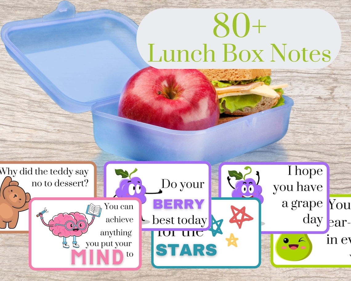 80+ Lunch Box Notes for Kids, Positive Affirmations for Kids, Joke ...