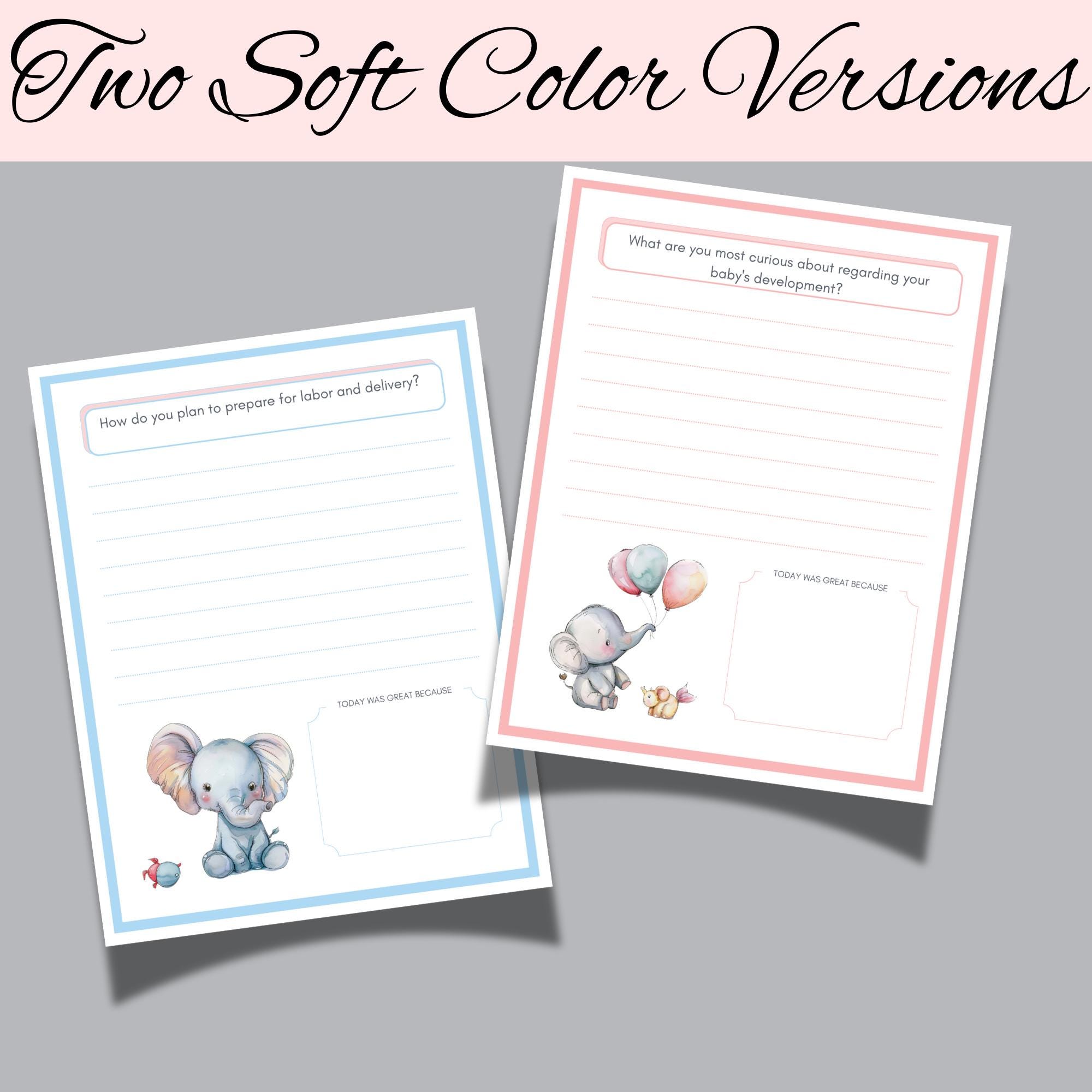 Pregnancy Journal Printable PDF Expectant Mother Gift Pregnancy Diary ...