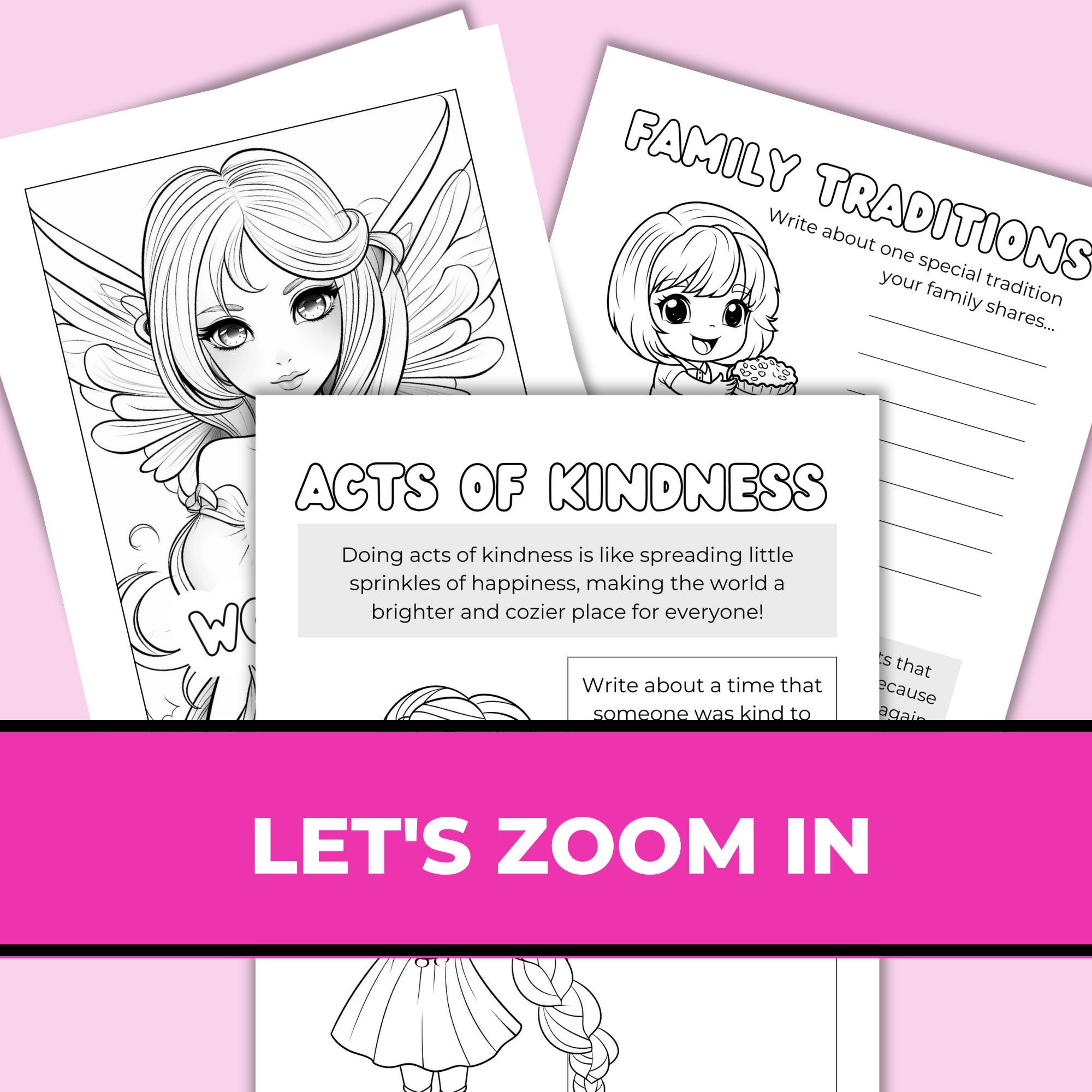 Children's Emotional Wellness Coloring Journal Activity Sheets ...