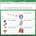Christmas Coupons Voucher Gift for Christmas Gifts From Children Kids ...
