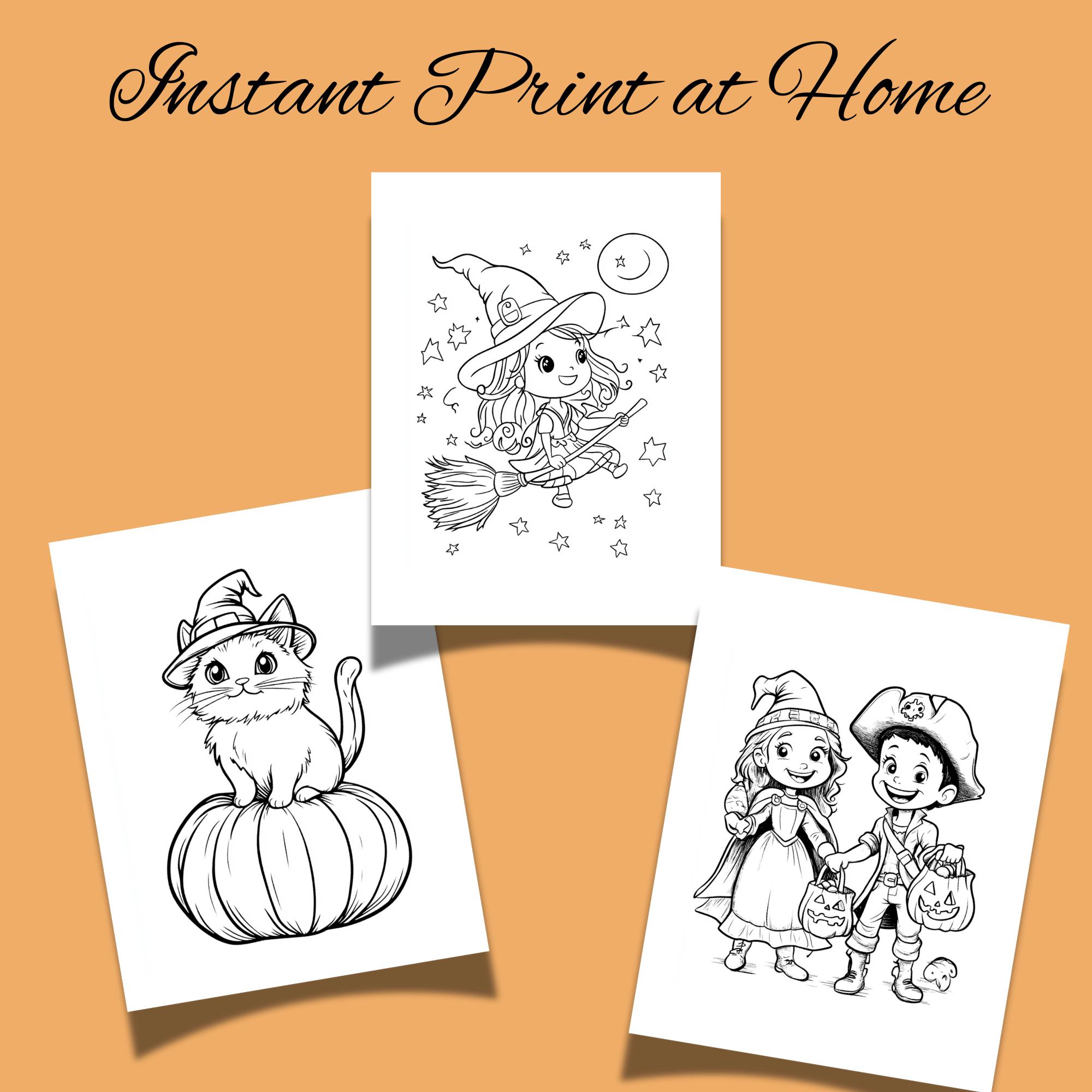 Halloween Coloring Pages for Kids Printable PDF Halloween Coloring ...