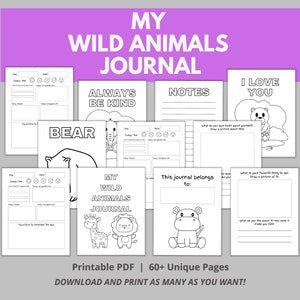 Kids Daily Journal | Printable Kids Journal | Printable Journal Pages ...