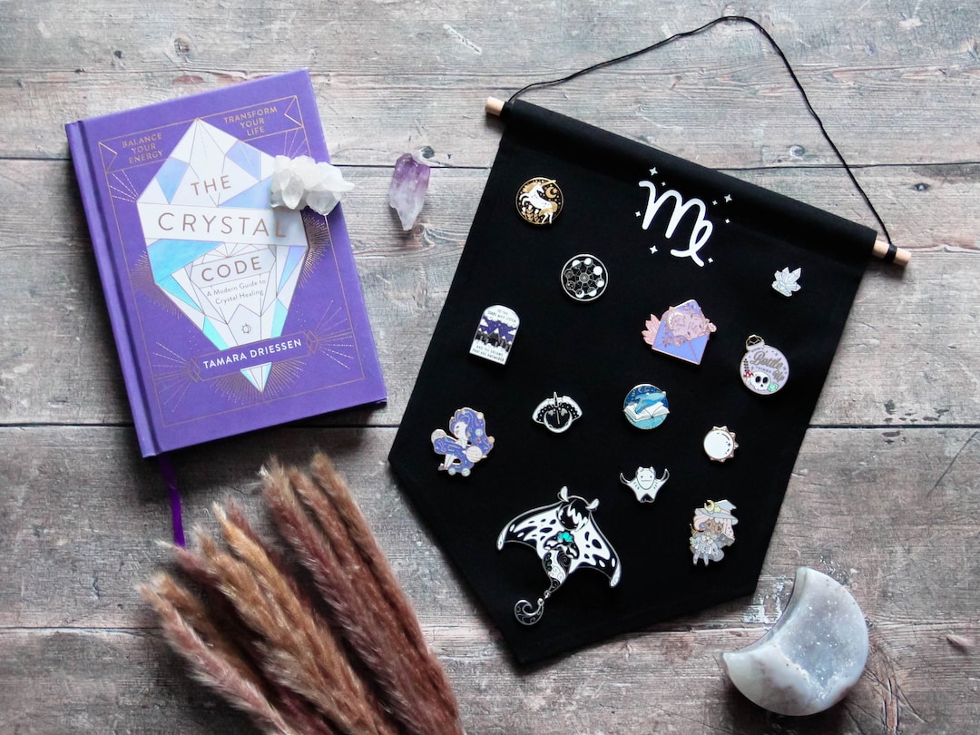 Star Sign Zodiac Astrology Enamel Pin Badge Banner, Wall Hanging ...