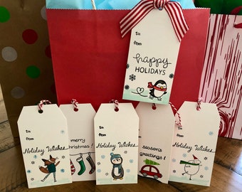 Winter Gift Tags - Etsy