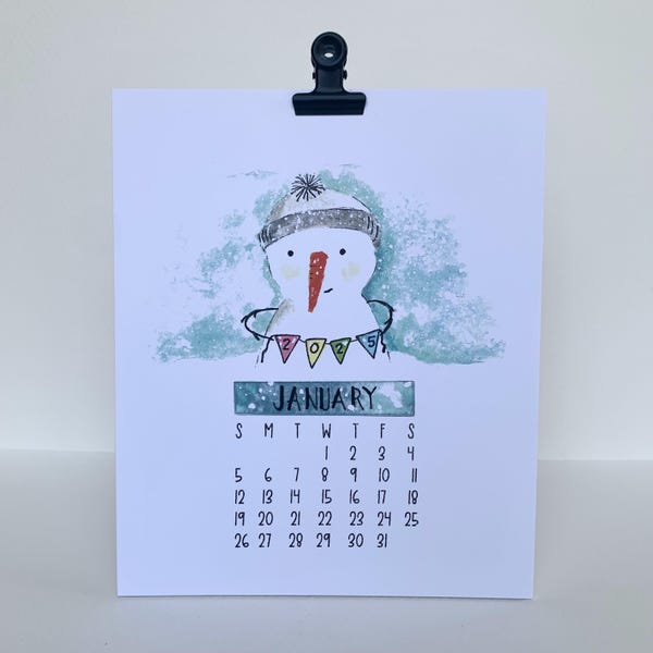 Watercolor Calendar - Etsy