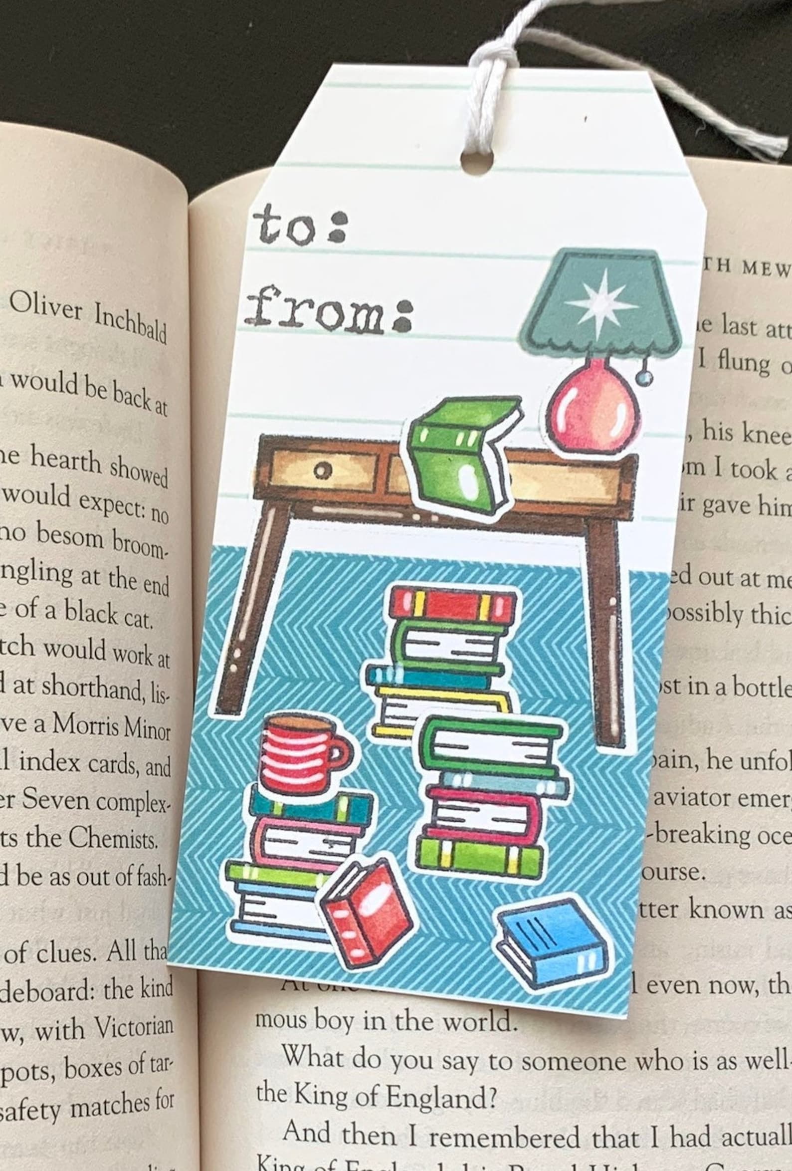 Book Themed Gift Tags- Sets of 6 or 12 - Etsy