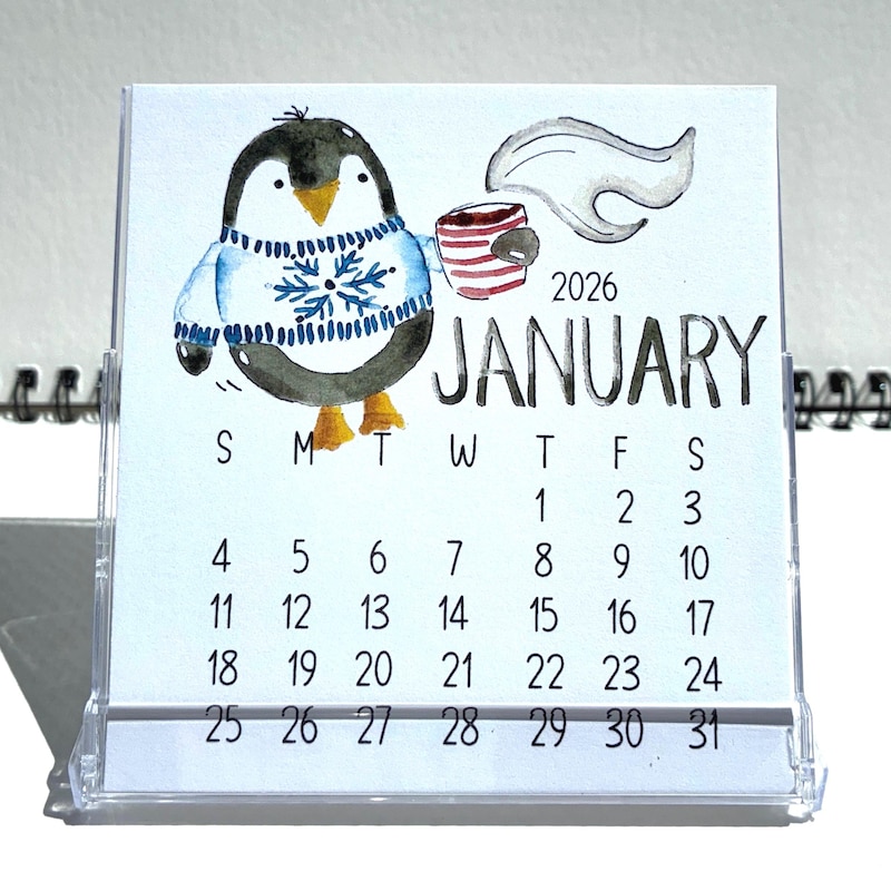 Tiny Paper Calendar 2026 - Etsy