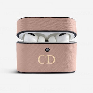 Personalised Leather Airpods Pro Case, AirPod 1 2 3, Debossed Hot Foil ...