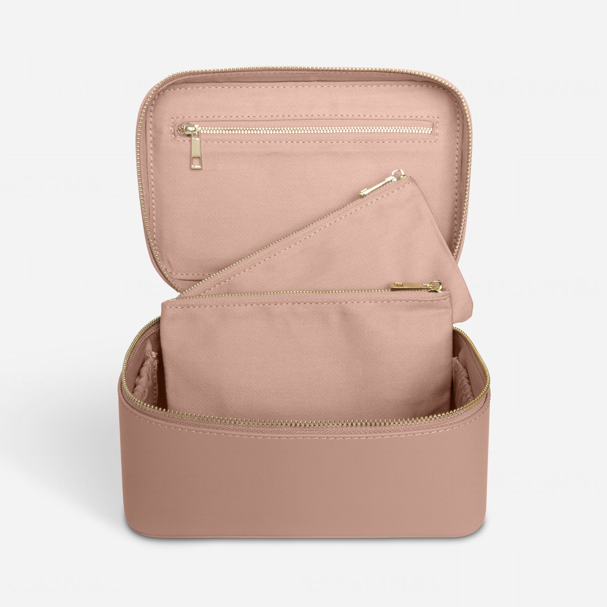Personalized Saffiano Leather Vanity Case: Custom Toiletry Makeup Bag ...